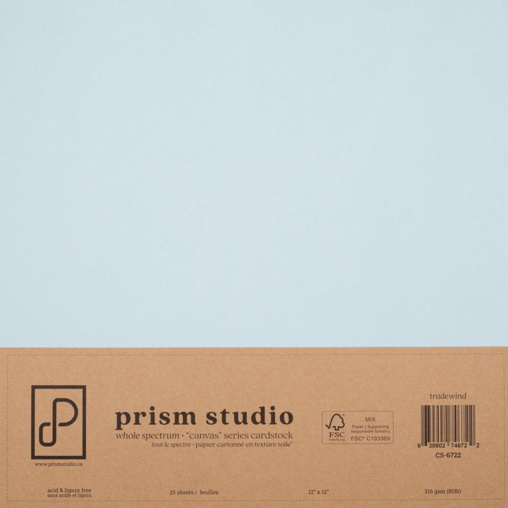 Prism Studio, 12X12 Whole Spectrum "Canvas" Series Textured Cardstock ...