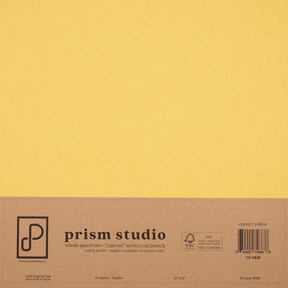 Prism Studio, 12X12 Whole Spectrum "Canvas" Series Textured Cardstock ...